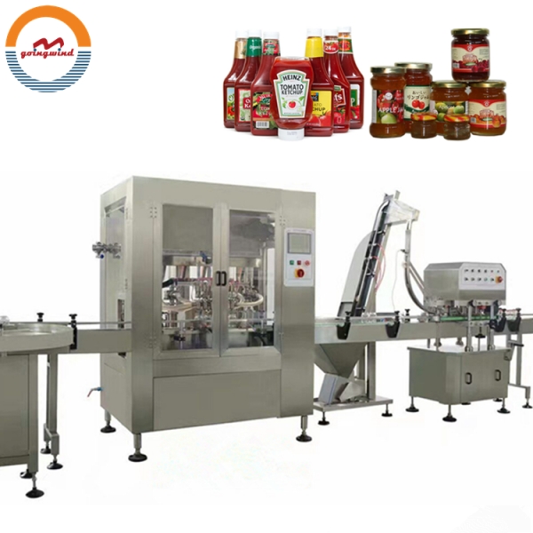 Automatic Molasses Maple Glucose Syrup Jar Bottle Filling Packing ...